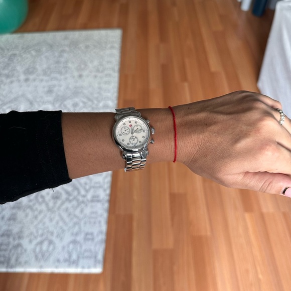 Accessories | Michele Deco Watch Round With Diamonds | Poshmark